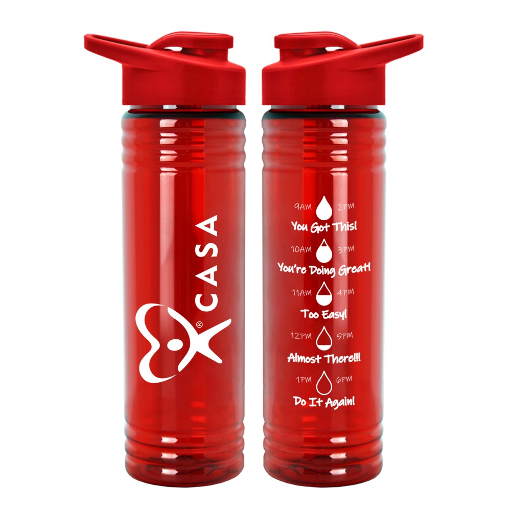 Motivational 24 oz Slim fit water bottle – Droplets - CACS - SHOP Here