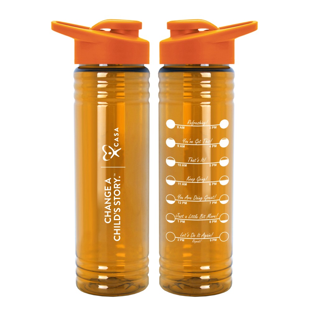 Motivational 24 oz Slim fit water bottle - Refreshing - SHOP Here