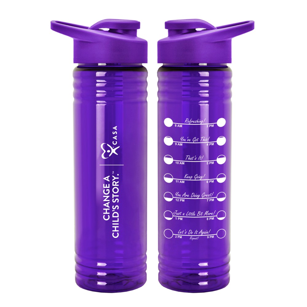 Motivational 24 oz Slim fit water bottle - Refreshing - SHOP Here