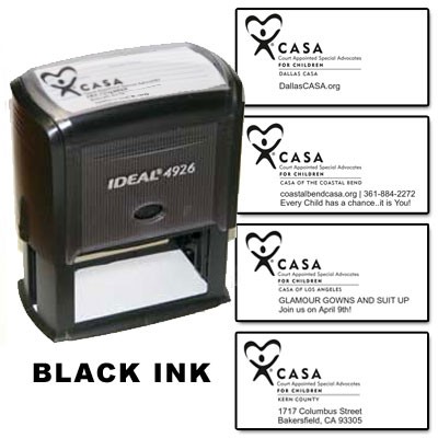 CASA Custom Rubber Stamp (Black Ink)