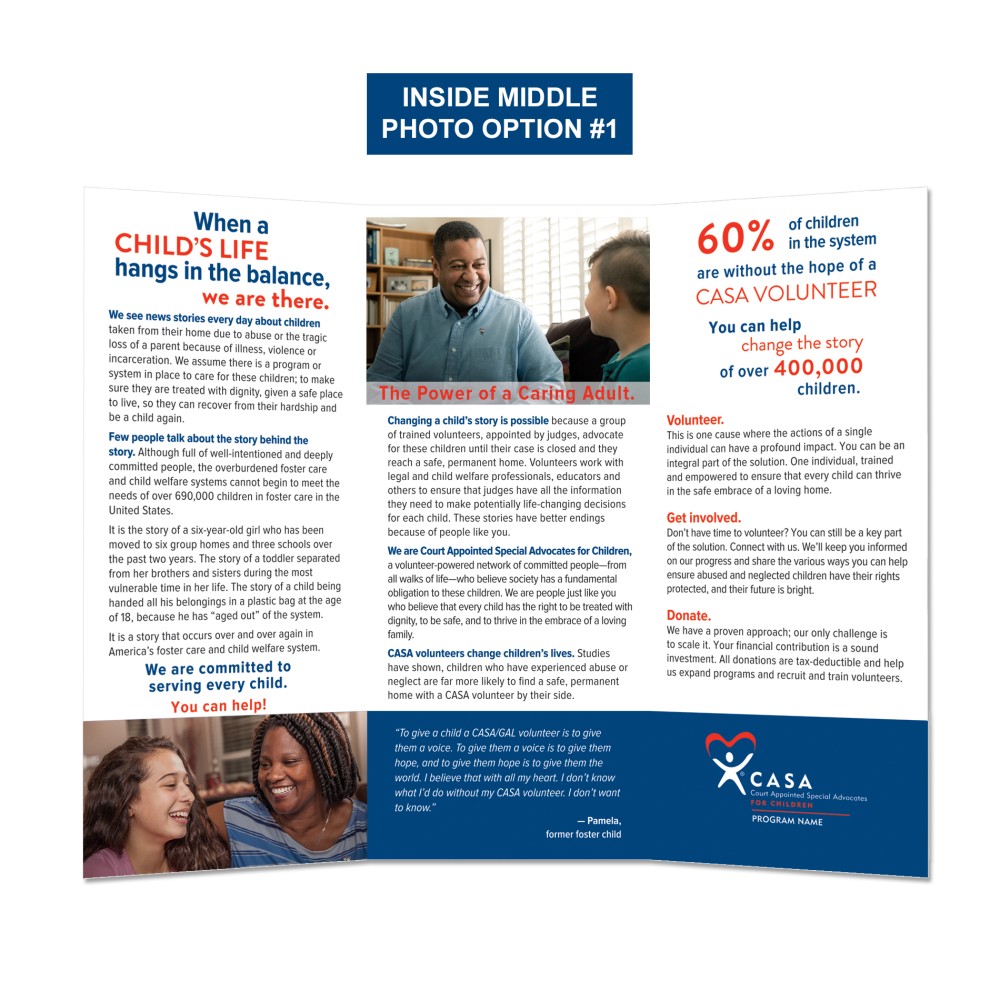 Change a Child's Story Brochure (Custom Logo, Contact & QrCode)