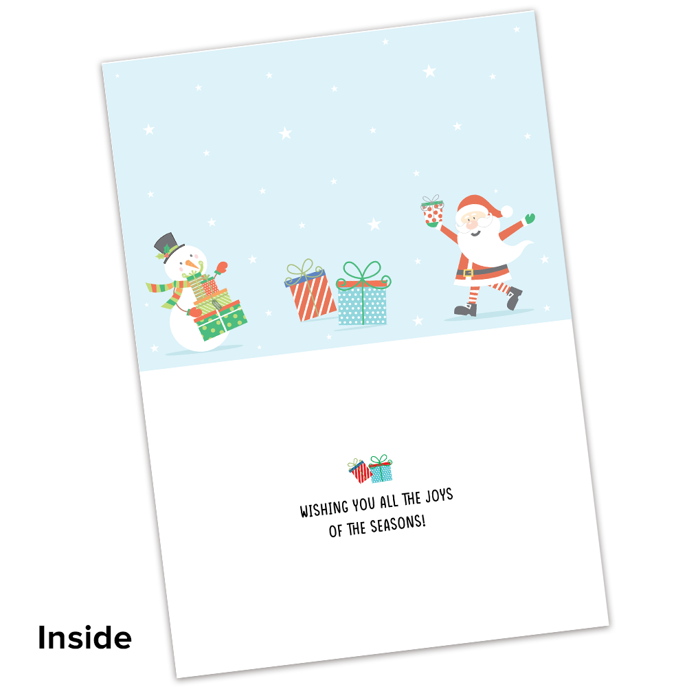 Customizable Seasons Greetings Ornament Cards