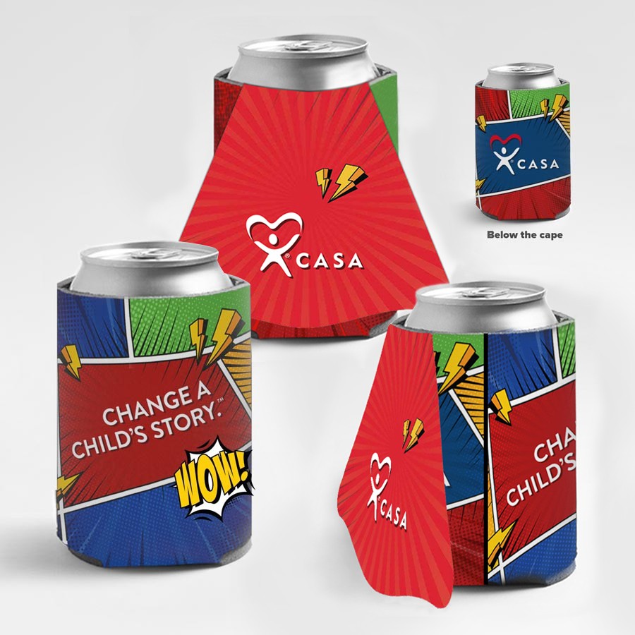 Superhero Cape Can Cooler - SHOP Here
